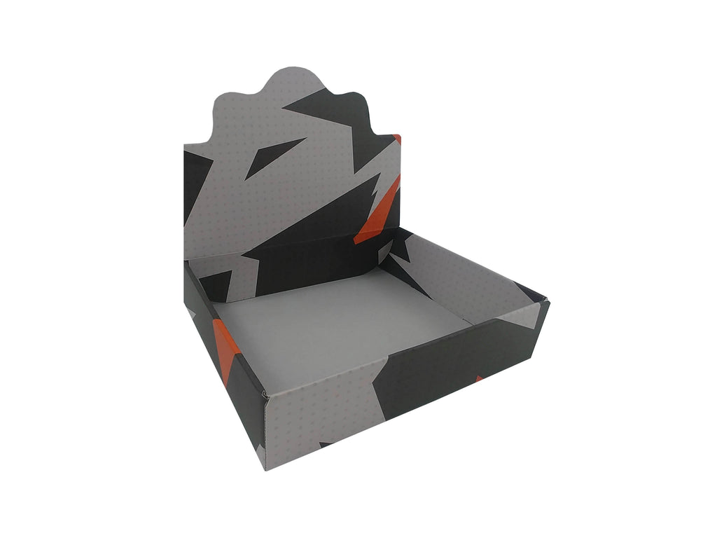 Display Shipper with Shaped Header 237Wx215Dx60H – Cardworks Ltd