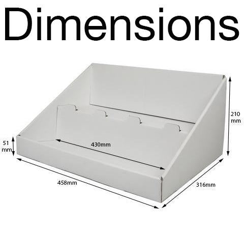 Cardboard 400mm Wide 2 Tiered Counter Display Unit - FULLY PRINTED ...